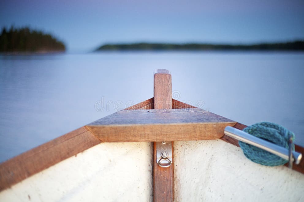 Inside of Small Boat on the Lake Stock Photo - Image of skiff, inside ...