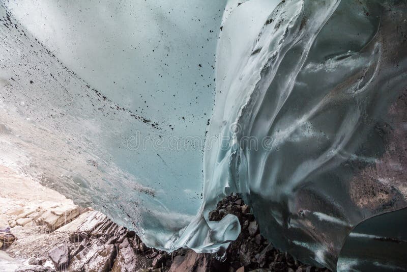 Inside Small Glacier Cave in Iceland Nature Stock Image - Image of ...
