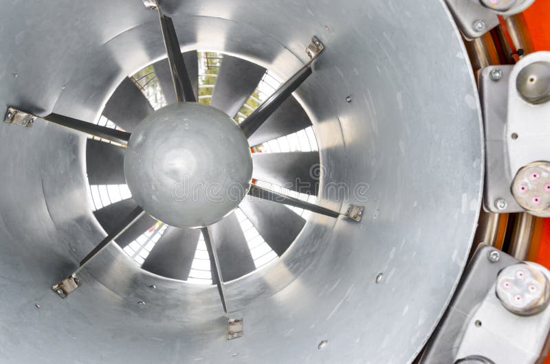 Inside Snow Gun Ventilator Close Up Stock Photo - Image of snow, making ...