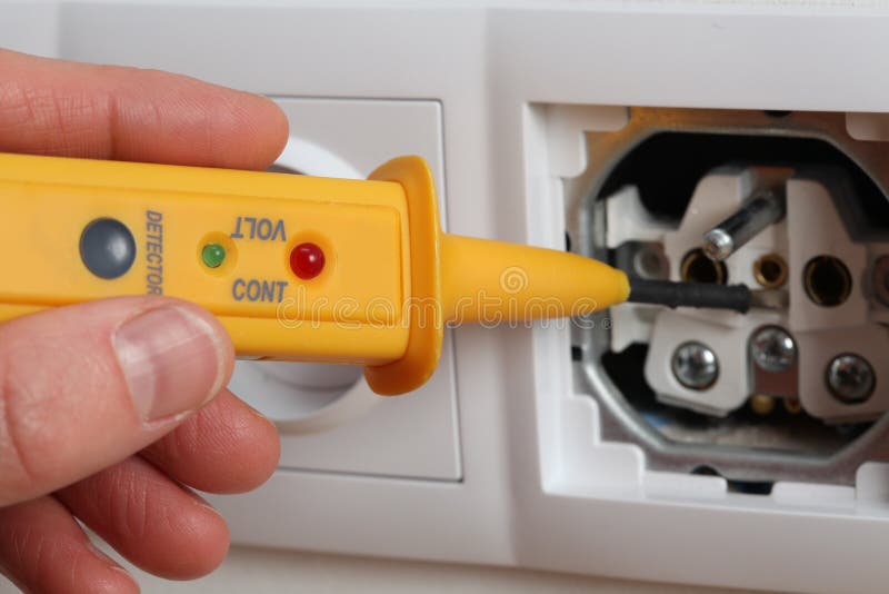 Inside of socket stock image. Image of fitter, checking - 34274273