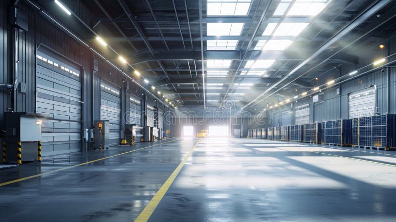 Inside a Solarpowered Warehouse Natural Light Floods through Large ...