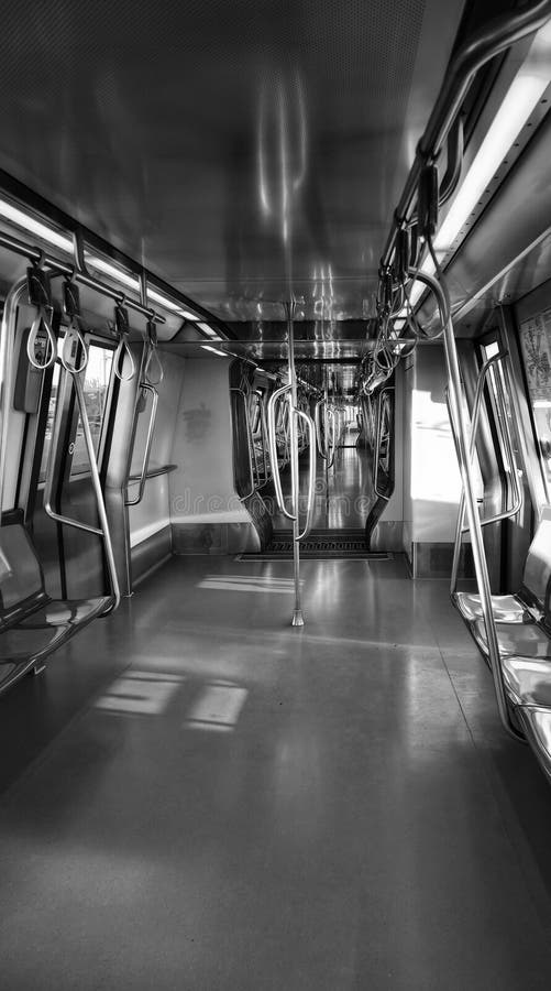 Inside Space of a Bombardier Subway Frame, at the End of the Line Stock ...