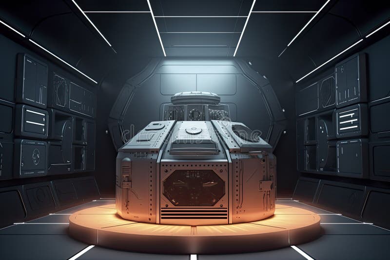 Inside of a Spaceship Driving at Hyper Speed, Space Travelers Flying ...