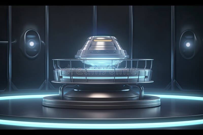 Inside of a Spaceship Driving at Hyper Speed, Space Travelers Flying ...