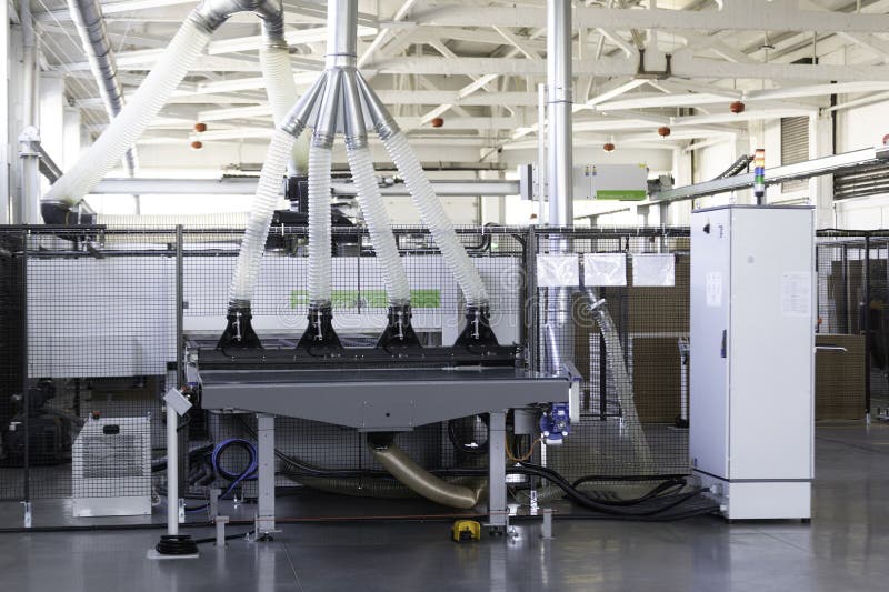 Modern Industrial Workshop Advanced Machinery Efficient Workspace ...