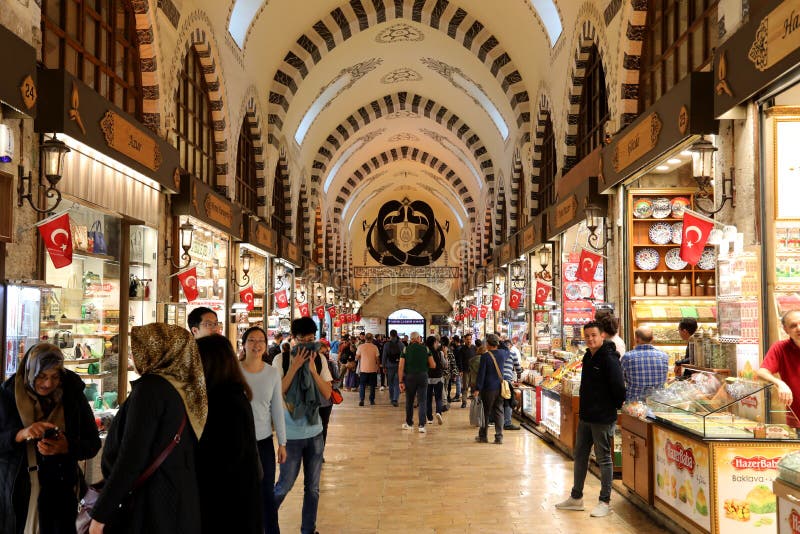 Spice Bazaar in Istanbul Turkey Editorial Photography - Image of ...
