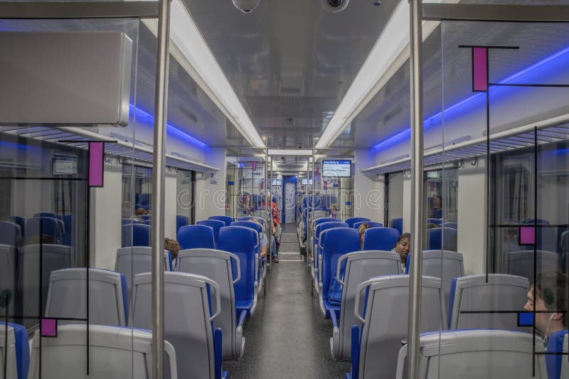 Inside a Sprinter Train at Amsterdam the Netherlands 14-5-2022 ...