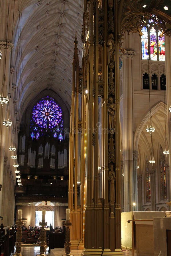 Inside St Patrick`s Cathedral Editorial Stock Photo - Image of ...