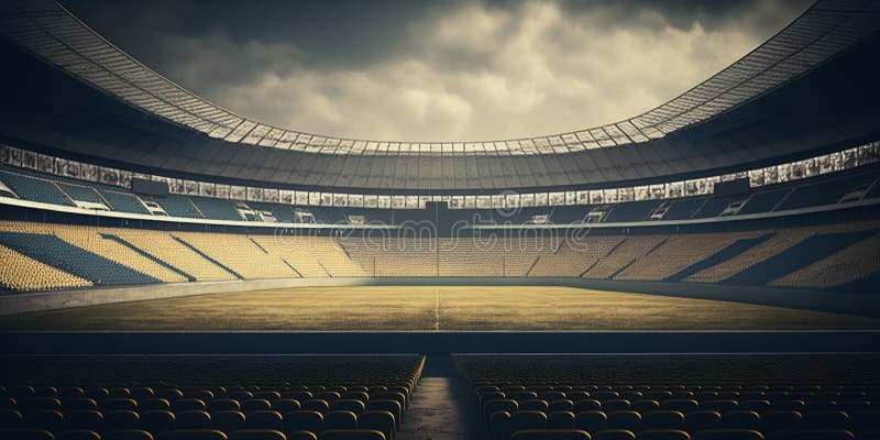 Inside Stadium, Generative Ai Image Stock Photo - Image of structure ...
