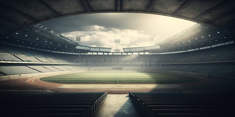 Inside Stadium, Generative Ai Image Stock Image - Image of olympic ...