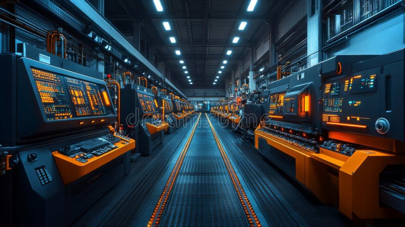 Advanced Automated Manufacturing Equipment in a Modern Industrial ...