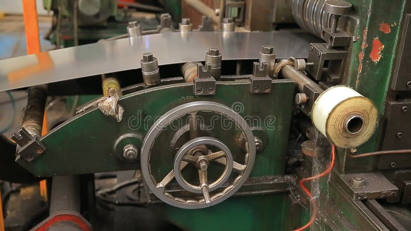 Mechanical Equipment in Operation Inside the Steel Plant Workshop Stock ...
