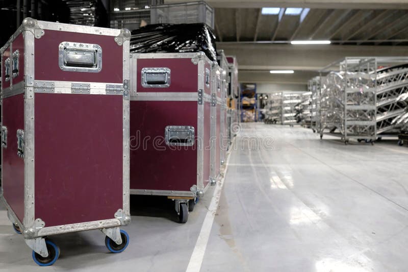 Inside a Storage Room in a Logistics and Distribution Warehouse Stock ...