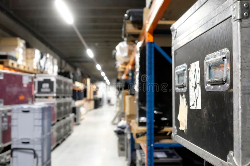 Inside a Storage Room in a Logistics and Distribution Warehouse Stock ...