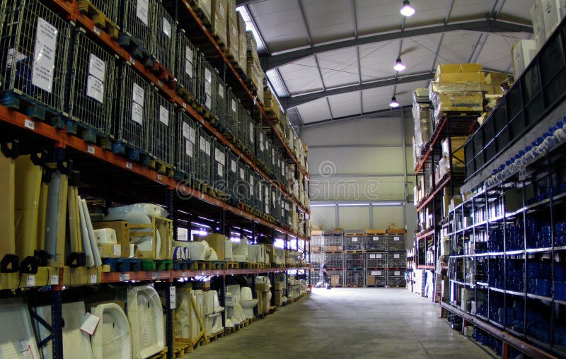 Inside store warehouse 011 editorial stock photo. Image of working ...