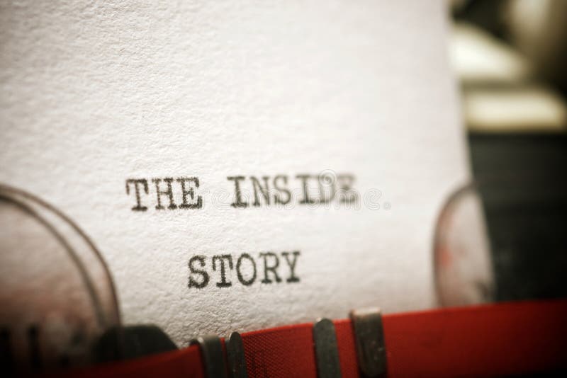 The inside story text stock image. Image of text, sentence - 296855995