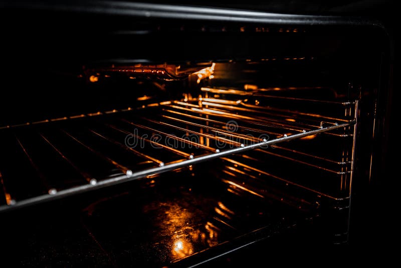 Inside of a stove oven stock image. Image of open, technology - 201376113