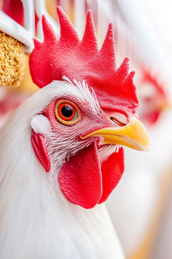 Inside a Streamlined Poultry Farm, Automated Feeders Dispense Grain As ...
