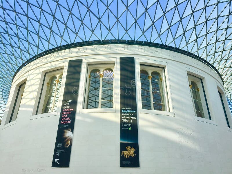 The Inside Structure of the Roof of the British Museum Editorial Stock ...
