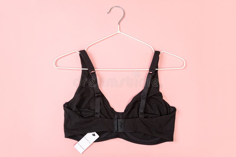 Inside Stylish Bra for Women on Pink Background Stock Photo - Image of ...