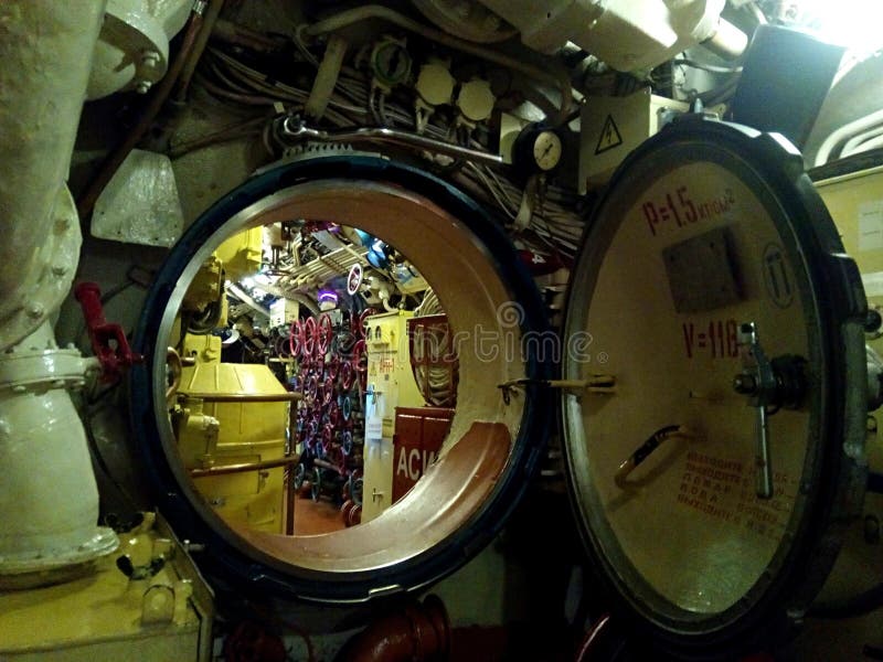 Inside the Submarine. on the Board Stock Photo - Image of nautilus ...