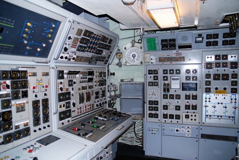 Inside a submarine stock photo. Image of industrial, device - 99698128