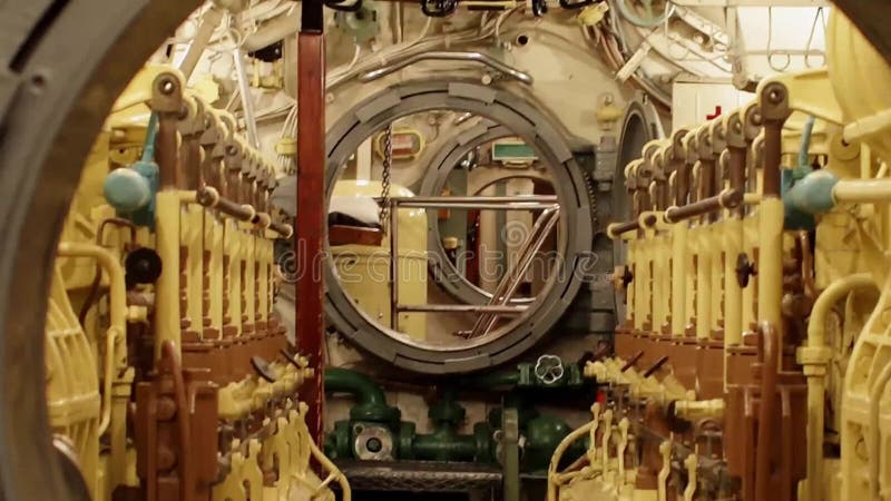 Inside the submarine stock video. Video of inside, bulkhead - 383791149