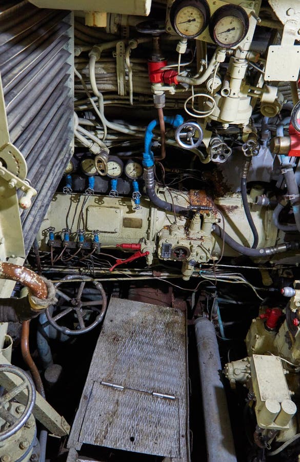 Inside the submarine editorial photo. Image of history - 164193401