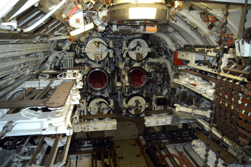 Inside a submarine or sub stock photo. Image of routes - 253252634