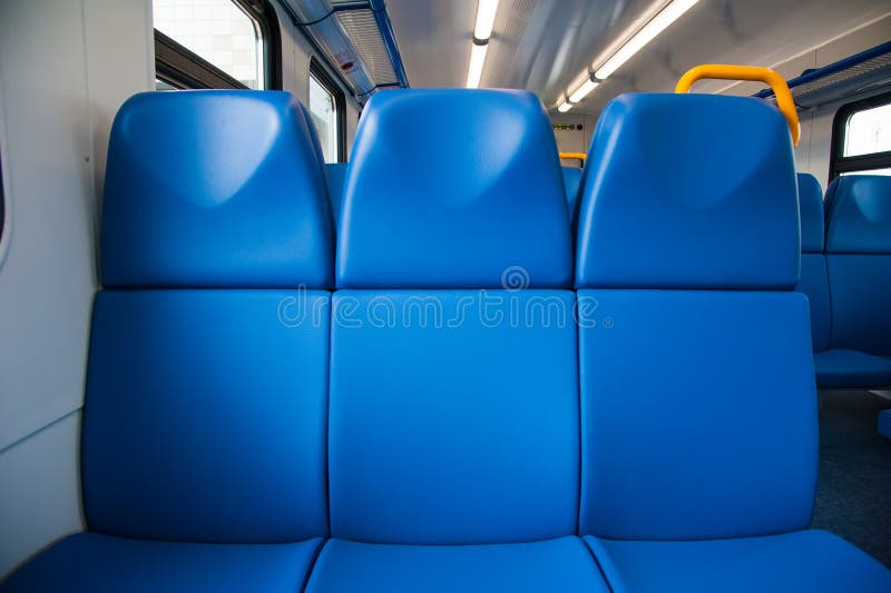 Inside the Suburban Electric Train Stock Photo - Image of railway ...