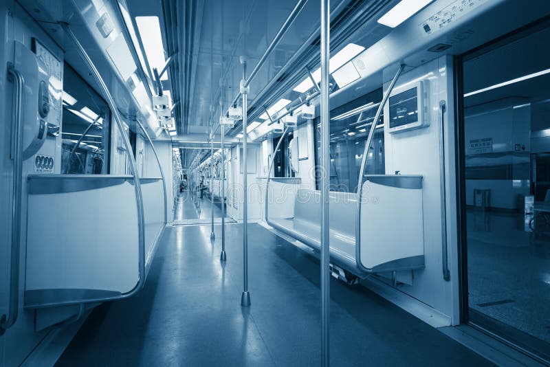 Inside the subway car stock image. Image of commuting - 27330227