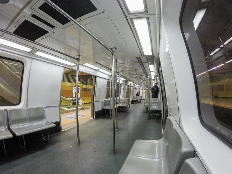 Inside the subway train editorial photo. Image of commute - 130352286