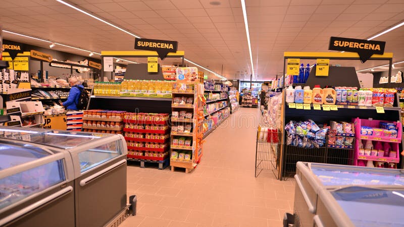 Warsaw, Poland. 10 October 2022. Inside Supermarket Netto. Editorial ...