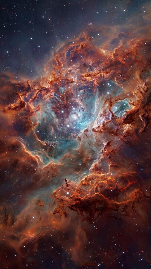 Inside a Supernova Explosion Scene Stock Illustration - Illustration of ...