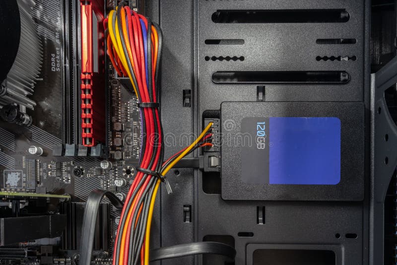 Inside the system unit stock image. Image of drive, heat - 146674081