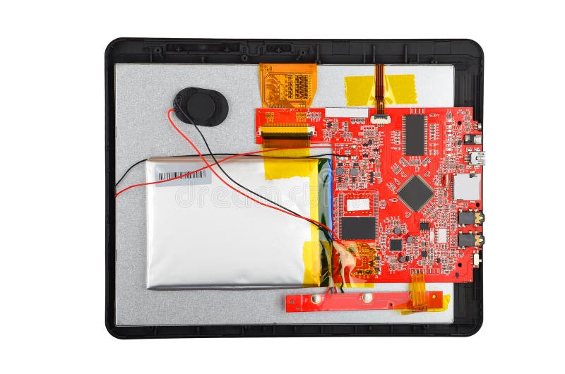 Inside of tablet PC stock photo. Image of microprocessor - 71627064