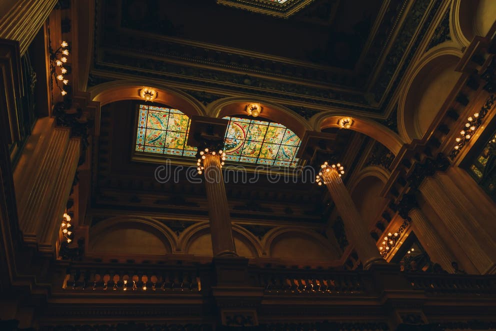 Inside Teatro Colon in Buenos Aires Stock Photo - Image of architecture ...