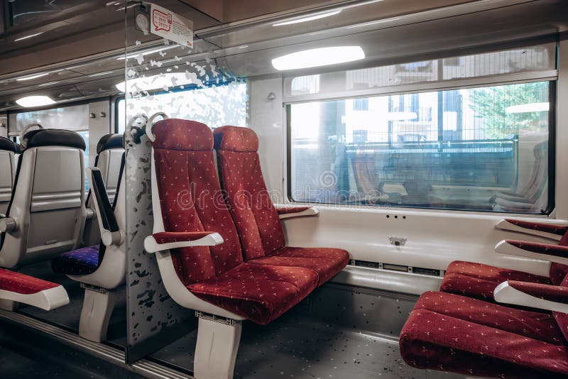 Inside a TER Train in the South of France Editorial Image - Image of ...