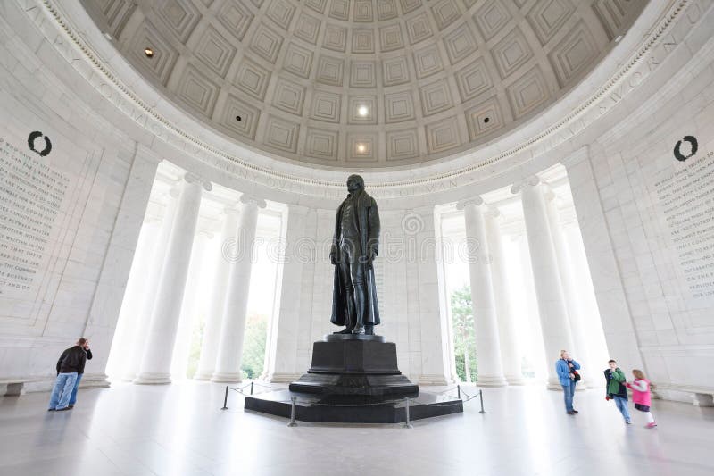 Inside Thomas Jefferson Memorial, Washington DC Editorial Photography ...