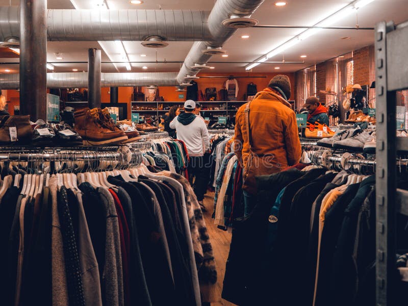 Inside a Thrift Shop for Clothes Editorial Photography - Image of ...