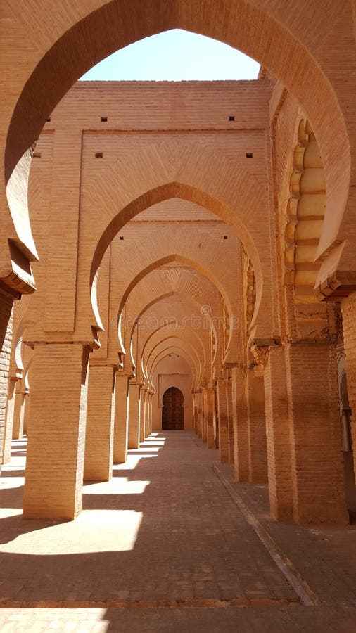 Inside the Tin Mal Mosque in Tinmel Stock Image - Image of sunny ...