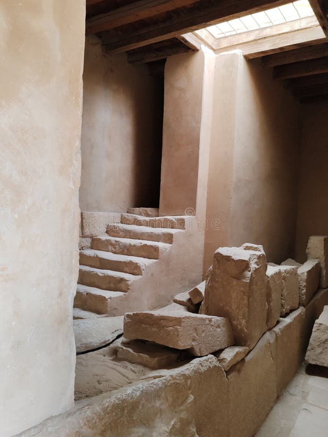 Inside the Tomb. Pyramid of Djosser Complex Stock Image - Image of wall ...