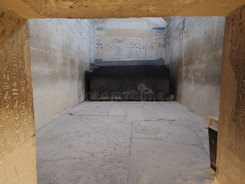 Inside the Tomb. Pyramid of Djosser Complex Stock Image - Image of ...