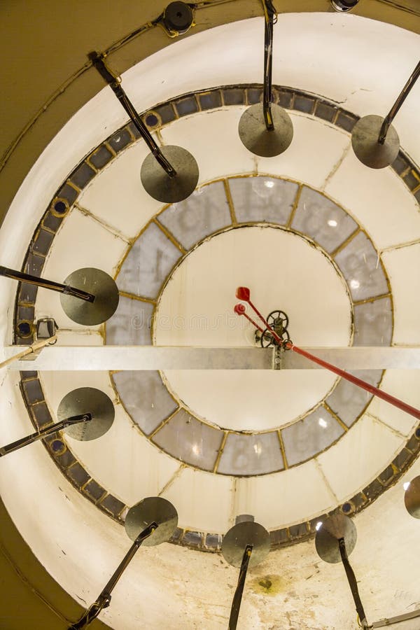 Inside the tower clock stock image. Image of precision - 89096437