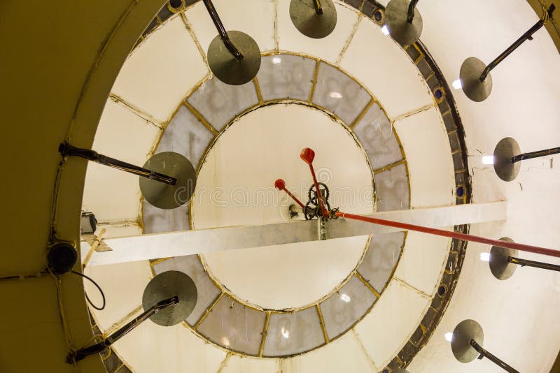 Inside the tower clock stock image. Image of precision - 89096501