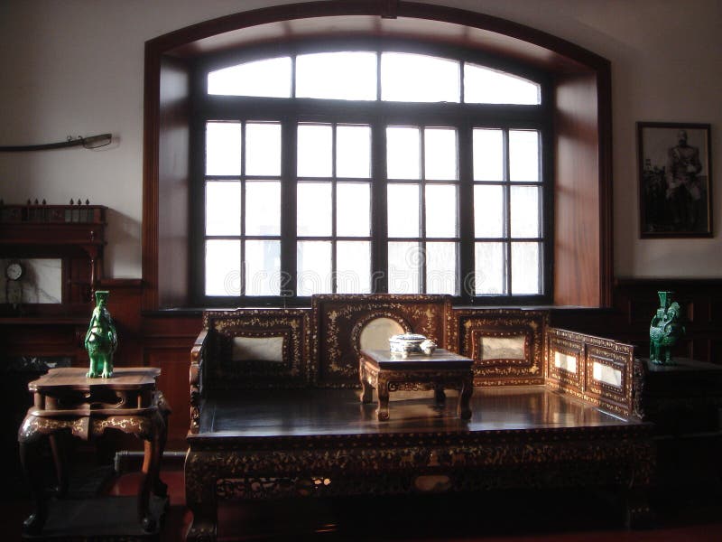 Inside a Traditional Chinese Style Room Stock Photo - Image of unique ...