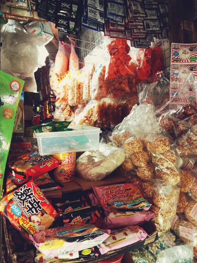 Inside Traditional Grocery in Indonesia Called Warung Editorial Image ...