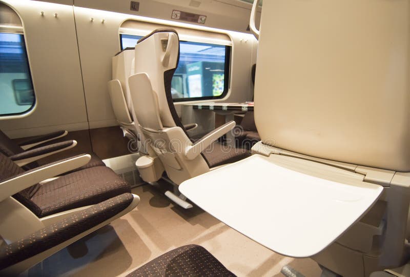 Inside the train stock photo. Image of interior, moving - 22151274