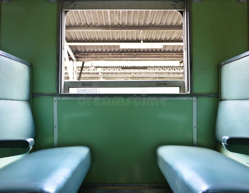 Inside train and chair stock photo. Image of passage - 35744498