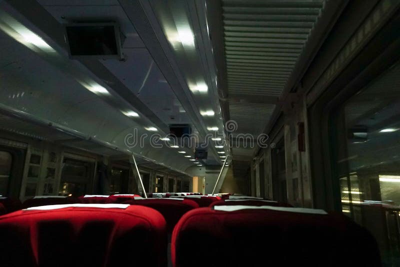 Empty train interior stock image. Image of rail, metro - 139389153